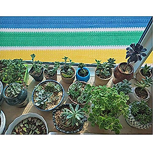 ALBN Shade Cloth Shading Net 80% Shading Rate Patio Sunscreen Anti-UV Metal Hole Antirust Plant Shadow, 23 Sizes (Color : Multi-Colored, Size : 5x8m)