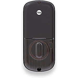 Yale Security Inc. YRD-210-HA-0BP Yale Push Button Electronic Deadbolt with ZigBee (Works with Echo Plus, Samsung SmartThings, Wink and More) in Oil Rubbed Bronze