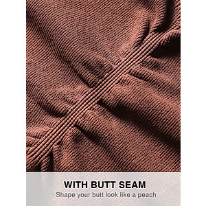 YNNTHY Women's 3 Piece Workout Shorts Scrunch Butt Lifting High Waist Gym Biker Shorts Seamless Ruched Booty Yoga Shorts S-XL(Y61XL-B/Br/Grey)