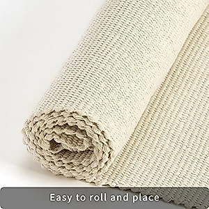 JE JOUE Boho Bathroom Rug 2'x3'，Hand Woven Tassel Solid Color Area Rug, Washable Bedroom Runner mat for Laundry Kitchen Outdoor Bathroom Dorm entryway