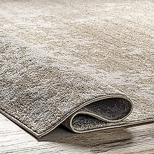 nuLOOM Deedra Modern Abstract Area Rug - 5x8 Area Rug Modern/Contemporary Beige/Ivory Rugs for Living Room Bedroom Dining Room Kitchen