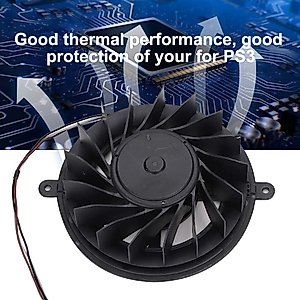 125 PS3 Cooling Fan,Precise cuts,interfaces,Excellent Performance,Powerful Functions,for PS3 KSB1012HE Built-in Fan Replacement for Playstation Turbo Cooler with Screwdriver