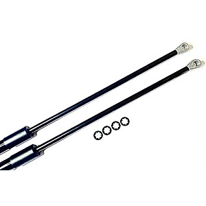 Qty (2) Aaiov 280343 RV Awning Gas Strut 26" 124 Lbs Compatible with Solera Power Awnings for Short and Flat Awning Arms， 8 Retaining Washer