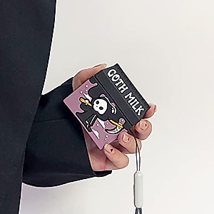 Cartoon Case Design for Apple AirPods Pro (2nd Generation) 2022 Version Adorable Case Soft Silicone Cover Silicone Shockproof Case Anti-Fall Case for Airpod Pro2 Case Goth Milk