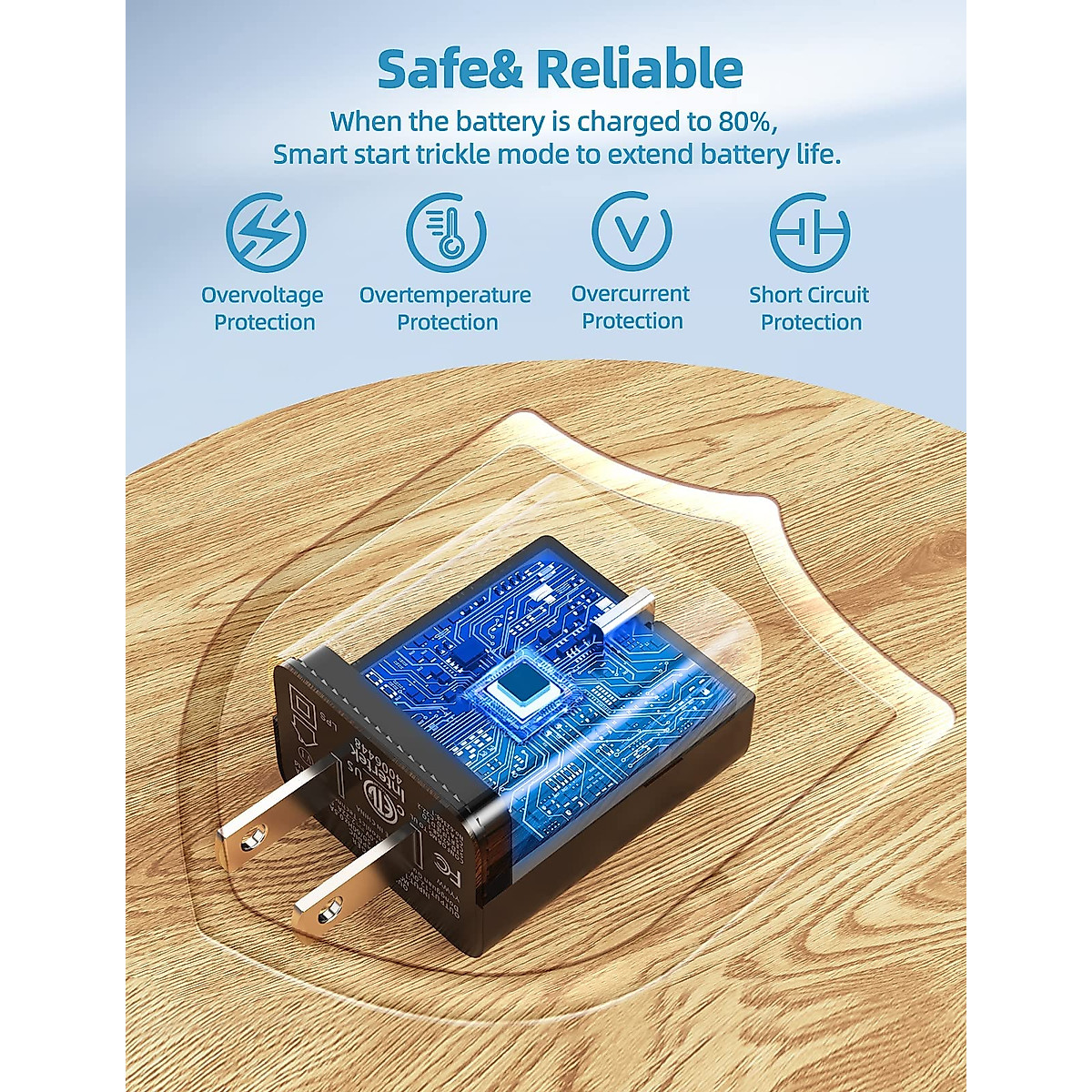 iPhone Super Fast Charger, 3 Pack 20W USB C Wall Charger with 3 Pack 6ft USB C to Lightning Quick Charging Cables, Compatible with iPhone 14/13/13Pro/12/12 Pro/Max/11/11Pro/XS/Max/XR/X/8/8Plus 1