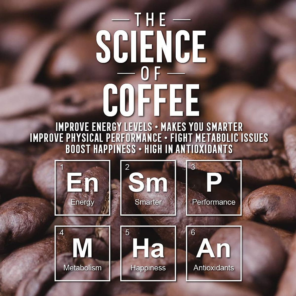 The Best High Caffeine Dark Roast Whole Bean Black Coffee, Extra Strong Gourmet Columbian Clean Coffee Beans by Top Shelf Grind Company | Worlds Strongest Black Roasted Java | Seattles Purity Culture