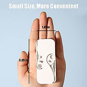 [4 Pack] Portable Floss Dispenser with 48 Dental Picks, Storage Box for Adults Floss Sticks, Tooth Picks Flossers Suitable for Tourism and Business Trips, White + Black + Pink +MintGreen