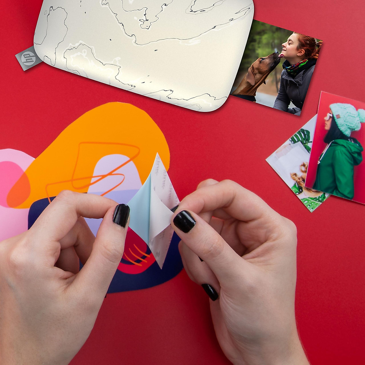 HP Sprocket 2.3 x 3.4" Premium Zink Sticky Back Photo Paper (50 Sheets) Compatible with HP Sprocket Select and Plus Printers.