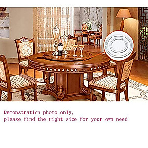 NUZAMAS Set of 2 125mm(5inch) Heavy Duty Aluminium Alloy Rotary Table Bearings Turntable Round Dining Table Smooth Swivel Plate for Tabletop Serving Trade Show Displays