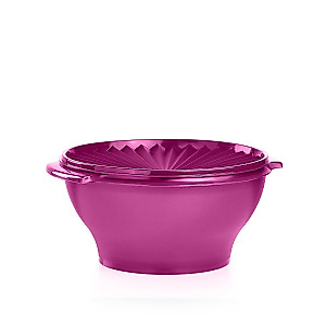 New Tupperware Tupperware Heritage Servalier Bowl 17 Cup 4.1L in Magenta Purple, Large