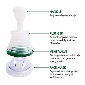 2023 New Choking Rescue Device ,2 Different Size Masks, Suction Anti Choking Device, Professional Choking Emergency Device for Adult and Children (Yellow)