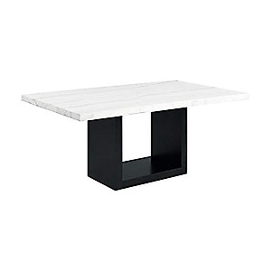 Picket House Furnishings Willow White Marble Standard Height Dining Table