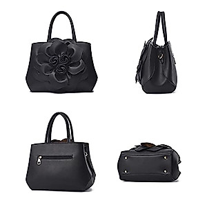 GJGJTER Women Soft Synthetic Patent Leather Simple Ladies Big Shoulder Hobo Crossbody Handbags Clutches Tote Satchel-Pink L