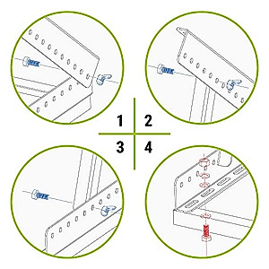 Newpowa Adjustable Solar Panel Tilt Mount Brackets Kit Folding Tilt Legs Support to 20 50 75 Watt Solar Panel for Off-Grid, RV, Roof, Boat (20inch Width)