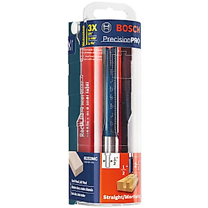 BOSCH 85252MC 1/2 In. x 2-1/2 In. Carbide-Tipped Double-Flute Straight Router Bit