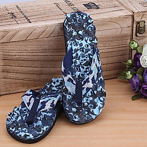 IEason-shoes, Men Summer Camouflage Flip Flops Shoes Sandals Slipper Indoor & Outdoor (9.5, Blue)