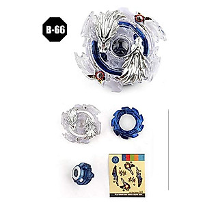 Bey Burst Evolution Turbo Battling Top Blade God Bey & Lr Launcher Grip Spryzen Starter Set B-66 Booster Lost Longinus Luinor.N.Sp Attack Gyro Battle Kit Gaming Tops Novelty Spinning Toy Gift for Boy
