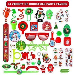 200Pcs Christmas Party Favors Assortment Toys for Kids Stocking Stuffers Birthday Party Gifts Carnival Prizes Goodie Bag Pinata Fillers Treasure Box School Classroom Rewards Christmas Theme Toys Bulk