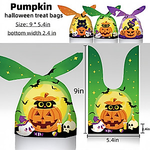 FTWONLIVE Halloween Treat Bags (12 Patterns With, 200 Pieces), Halloween Candy Bags for Trick or Treating, Halloween Candy Bag Party Supplies: Halloween Candy Bag