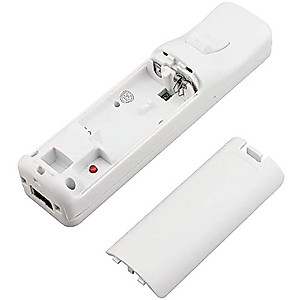 Lyyes Remote Controller for Wii, Wii Remote and Nunchuck Controllers with Silicon Case and Strap for Wii and Wii U (White)
