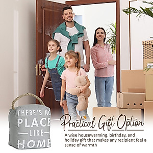 Pavilion Gift Company 72157 No Place Like Home Door Stopper, 5 by 6-Inch , Gray
