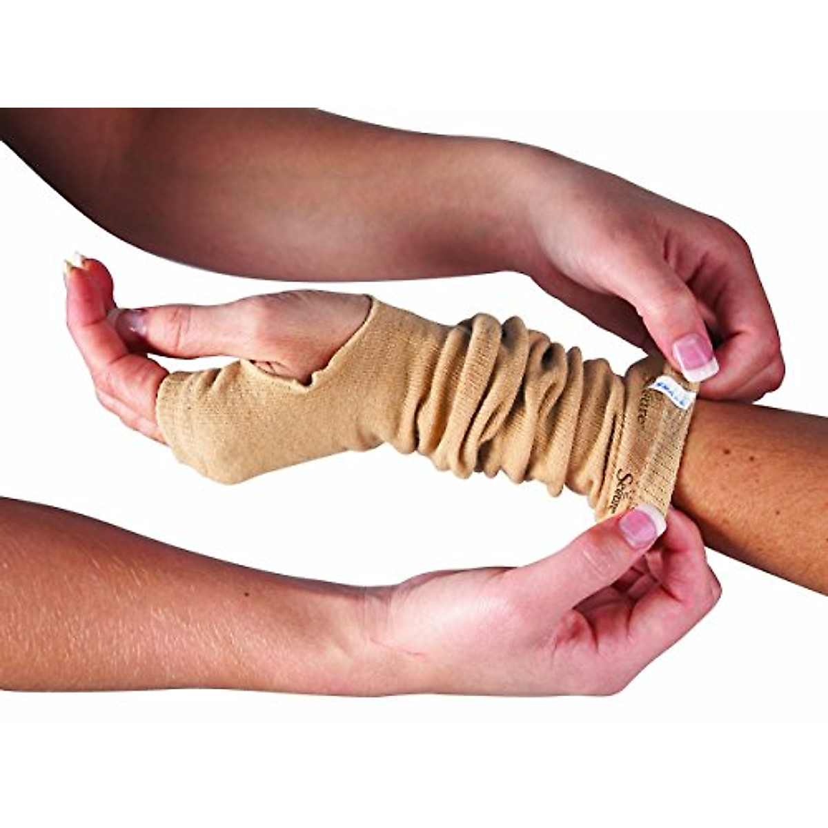 SecureSleeves (One Pair) ARMS-MB Elderly Skin Protector Sleeves for Arms & Wrists - Geri Arm Sleeve Protects Sensitive Thin Skin from Tear Bruise & Sun Exposure - Medium: 15.5"-16" x 3.5"