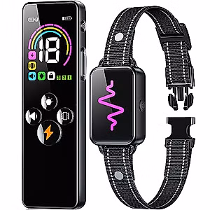 Dog Shock Collar, Ycoev Dog Training Collar with Remote, IP67 Waterproof Shockers Collar for Large Medium Small Dogs Electric Collar for Dogs with 4 Modes Beep, Vibration, Shock, Dog Finder