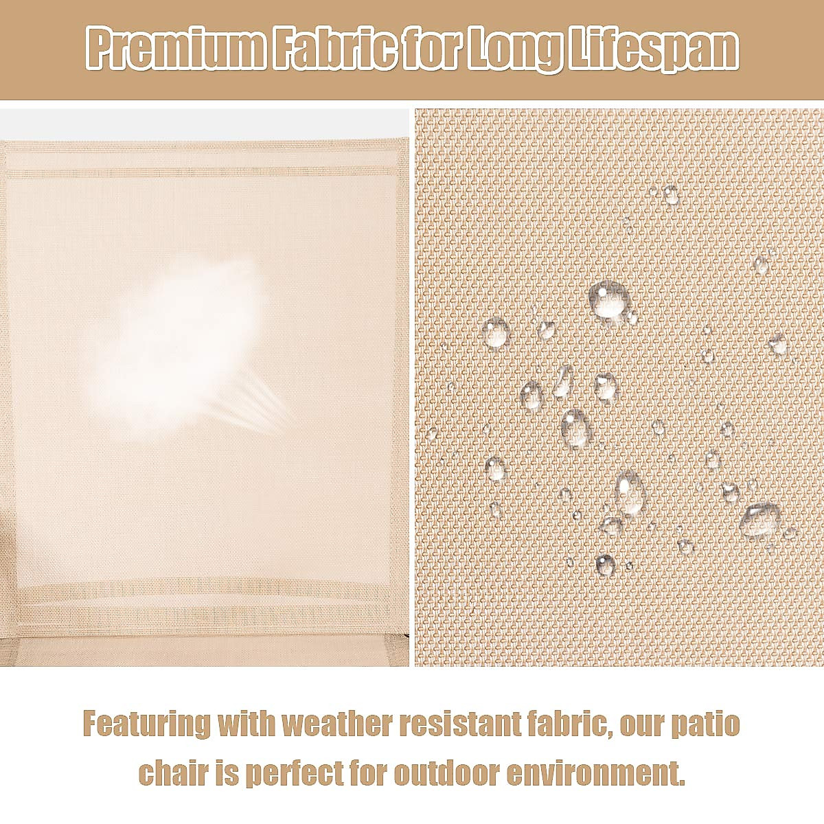 Giantex Set of 2 Patio Chairs, Outdoor Chairs with Armrest, Metal Deck Chairs with Mesh Seats High Backrest, Porch Furniture Bistro Chairs, Patio Dining Chairs for Garden Pool Balcony Yard