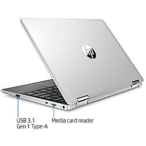 Latest 2020 HP Pavilion X360 11 2 in 1 Laptop 11.6" HD IPS Touchscreen Intel Quad-Core Pentium Silver N5000 4GB DDR4 128GB SSD + 128GB SD Card HP Audio Boost HDMI + Pen