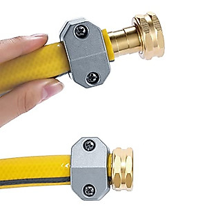 Zinc and Brass Female Clamp Coupling,Fits 3/4" or 5/8" Garden Hose Repair Fitting