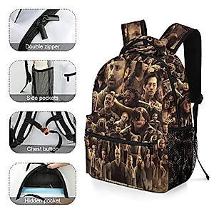 Women Backpack The Apocalyptic Walking Horror Drama Dead Bag Extra Large Daypack Creative sports Bag Classical Basic Travel Backpack