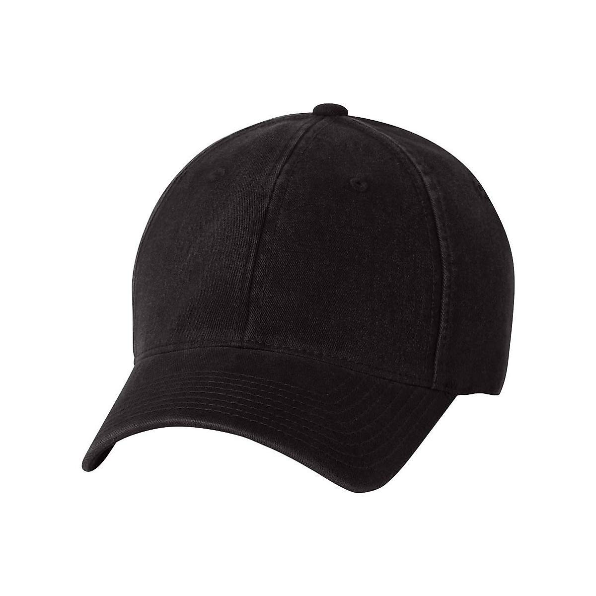 Flexfit 6997 Low Profile Garment Washed Cotton Cap - Small/Medium (Black)