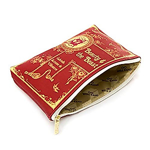 Well Read Beauty and the Beast Book Themed Clutch Purse for Book Lovers - Ideal Literary Gifts for Book Club, Readers, Authors & Bookworms - Clutch Wallet for Women