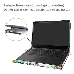 Alapmk Protective Case for 14" Lenovo 14W Windows Gen 2/14e Chromebook Gen 2/Chromebook S345-14AST & HP Pavilion 14-ceXXXX & Dell Latitude 3420 & Acer Chromebook 314 C934 C934T CB314-3H,Love Tree