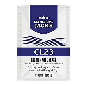Mangrove Jack’s Wine Yeast - CL23 8g Treats 23L Dry White Blush Sparkling