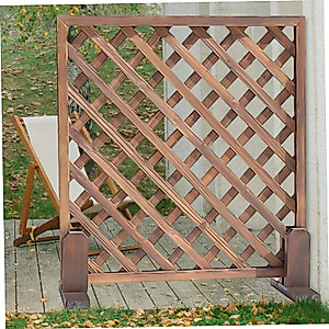 Mikinona Solid Wood Screen Base Fences Room Divider Clamps Thickened Divider Stand Room Privacy Screen Clips Divider Fence Base Room Screen Clips Folding Room Divider Stand Wooden