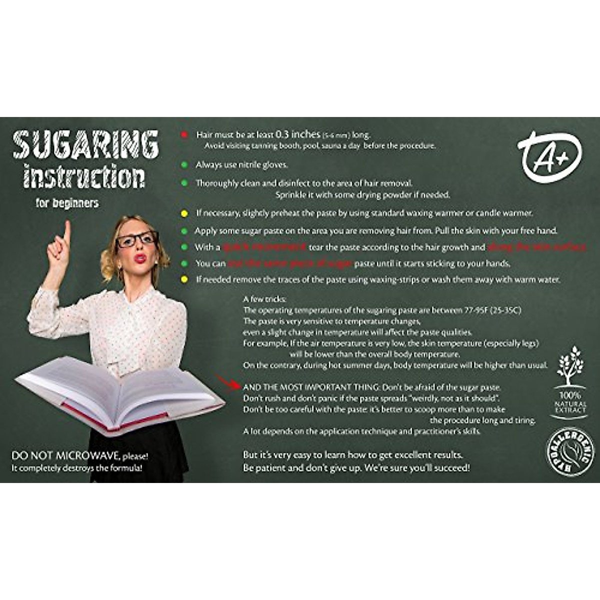 Sugaring Paste Hair Removal – Ultima Sugar Wax Luxury Pro for Body & Brazilian Bikini Sugaring – Sugar Paste Made in USA, Organic Sugar Depilation, 43 oz – Sugar Waxing Kit for Women and Men