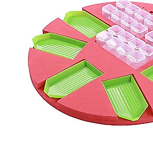 Pssopp Rhinestone Painting Tools Tray Storage Rack, Rhinestone Painting Tools Accessories Kit Storage Containers for DIY Craft Arts