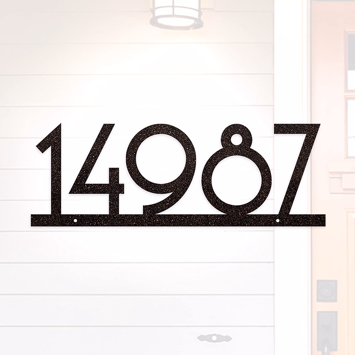 Personalized Metal House Number Sign | Custom Address Plaque | Mid Century Modern | Art Deco House Numbers | Address Numbers for House