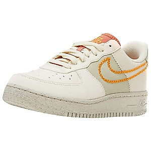 Nike Womens Air Force 1 07 Low Leather Synthetic Coconut Milk Light Curry Trainers 8.5 US