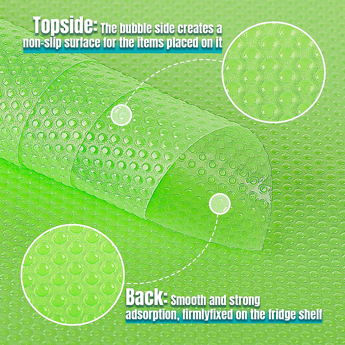 8 Pack Refrigerator Liners Fridge Liner Mats Washable, DUDUCOFU Refrigerator Mats for Glass Shelves Non Slip Refrigerator Shelf Liners, Size Adjustable Fridge Mats for Freezer Cupboard Drawers