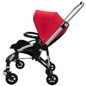 Stroller Handlebar Console Adjustable Armrest Bumper Bar Compatible with Bugaboo Bee 3 Bee 5 Bee 6 Baby Strollers (Artificial Leather)