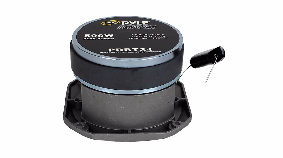 Pyle PDBT31 1.5" 1000W 4-Ohm Heavy Duty Titanium Super Car Audio ...