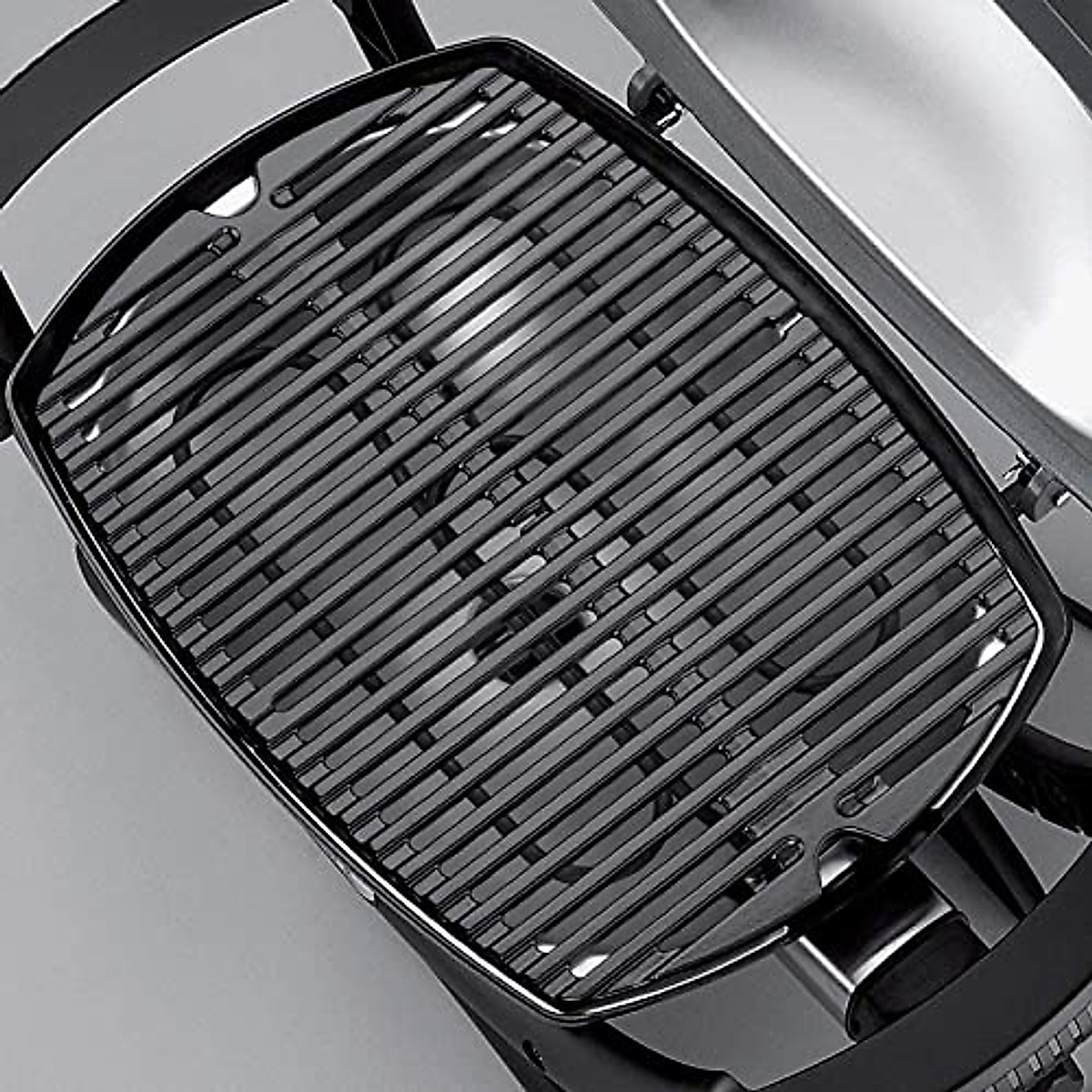 Weber 52020001 Q 1400 Electric Grill Dark Grey Bundle with Weber Q Portable Cart for Weber Q 1000 / Q 2000 Grill Black