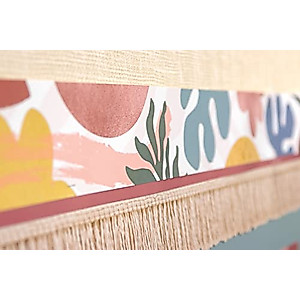 Teacher Created Resources Deep Rose Scalloped Rolled Border Trim - 50ft - Decorate Bulletin Boards, Walls, Desks, Windows, Doors, Lockers, Schools, Classrooms, Homeschool & Offices