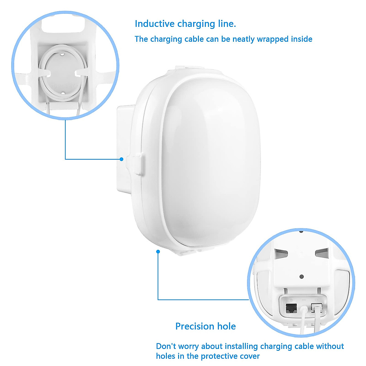 XLTTYWL Google Nest WiFi 6e Router Wall Mount Brackets Holder Stability ABS Protective Case Router Protection for Google Nest WiFi Pro WiFi Mesh Network System(White, 3 Pack)