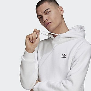 adidas Originals Men's Adicolor Essentials Trefoil Hoodie, White, XX-Large