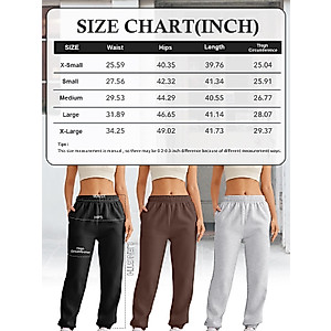 AUTOMET Women’s Casual Baggy Fleece Sweatpants Preppy Clothes High Waisted Joggers Pants Athletic Lounge Trousers Pink