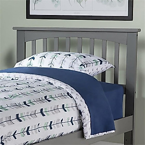 Leo & Lacey Twin Slat Headboard in Gray