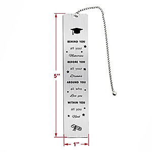 Jzxwan Graduation Gifts Bookmark for Her Him 2023, College High School Graduation Present for Girl Boy Graduate, Cute Nurse Student Graduation Gift from Teacher